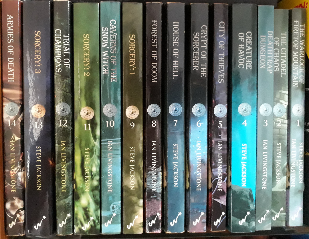 Fighting Fantasy Gamebooks (Book 1-14), Hobbies & Toys, Books ...