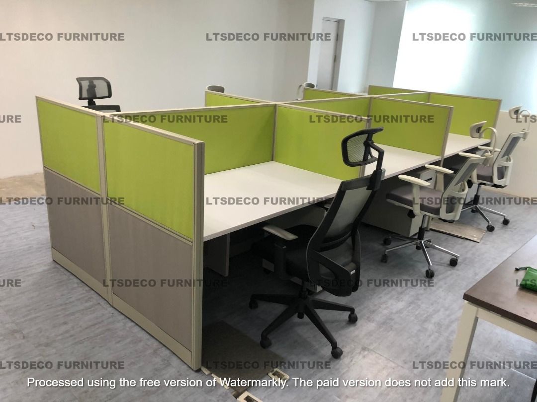 FISH BONE WORKSTATION OFFICE PARTITION | FURNITURES, Furniture & Home ...