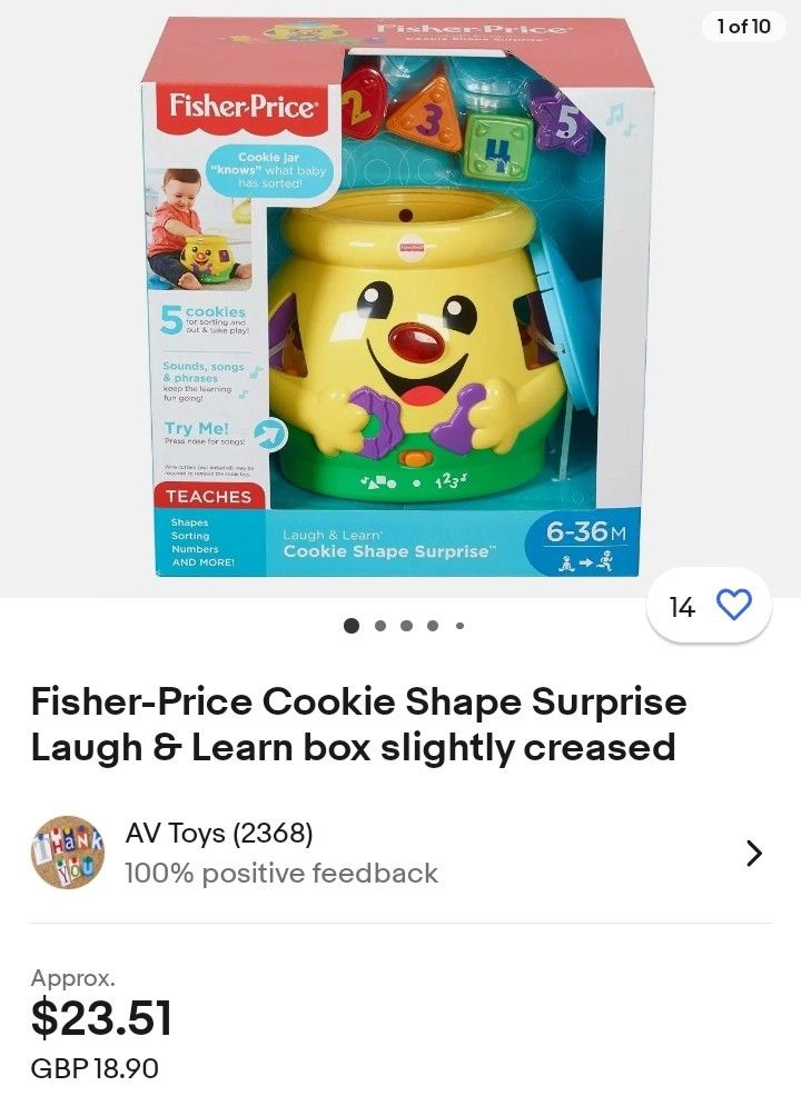 Fisher Price Laugh & Learn Cookie Suprise, Hobbies & Toys, Toys & Games ...