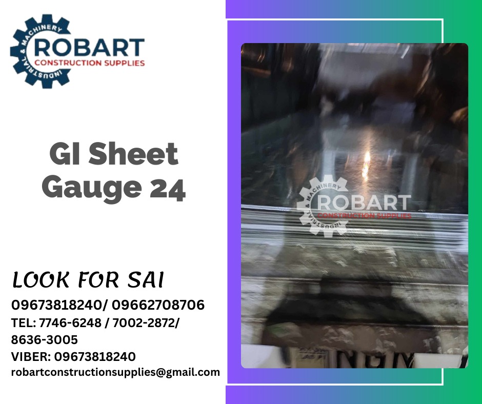 GI Sheet Gauge 24, Commercial & Industrial, Construction Tools ...