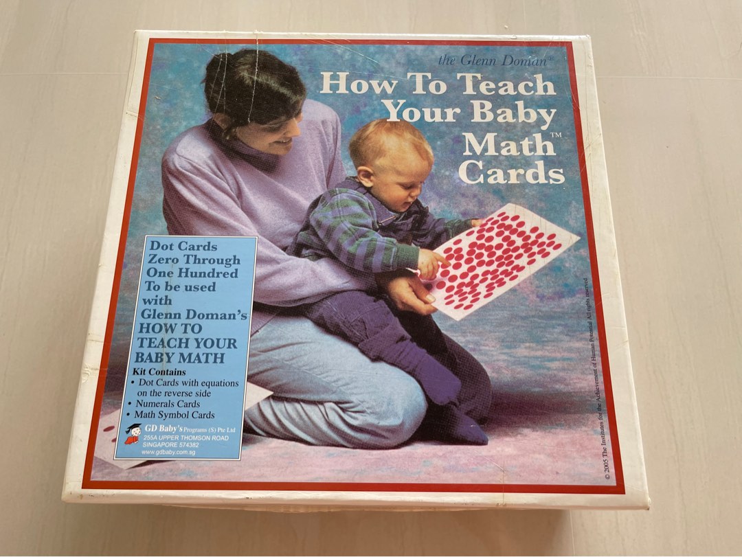 Glenn Doman - How to Teach your Baby Math cards, Hobbies & Toys ...