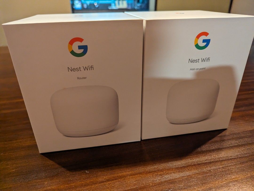 Google WiFi Router + WiFi Point, Computers & Tech, Parts & Accessories ...