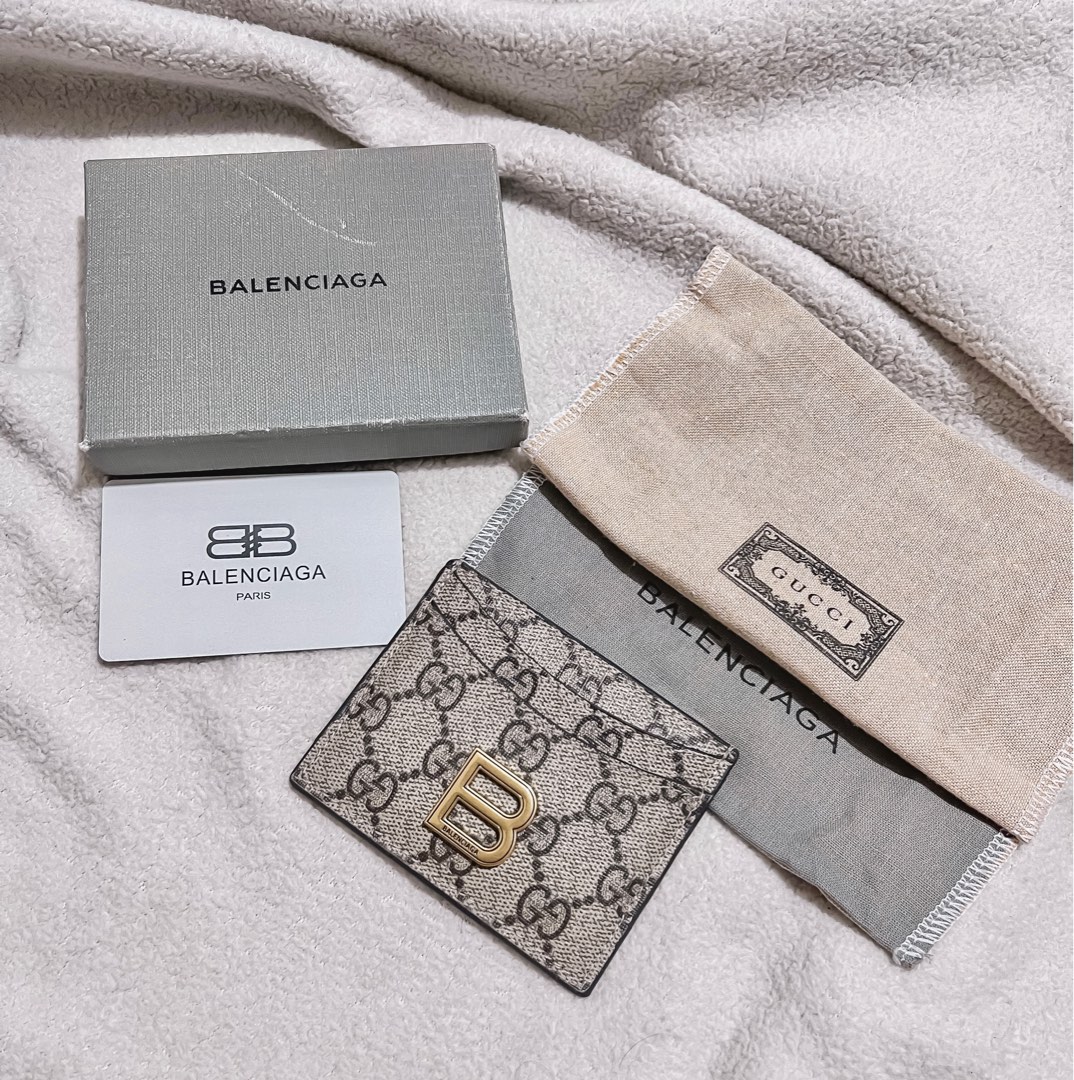 Gucci x Balenciaga Collab Card Holder (Limited Edition), Luxury, Bags ...