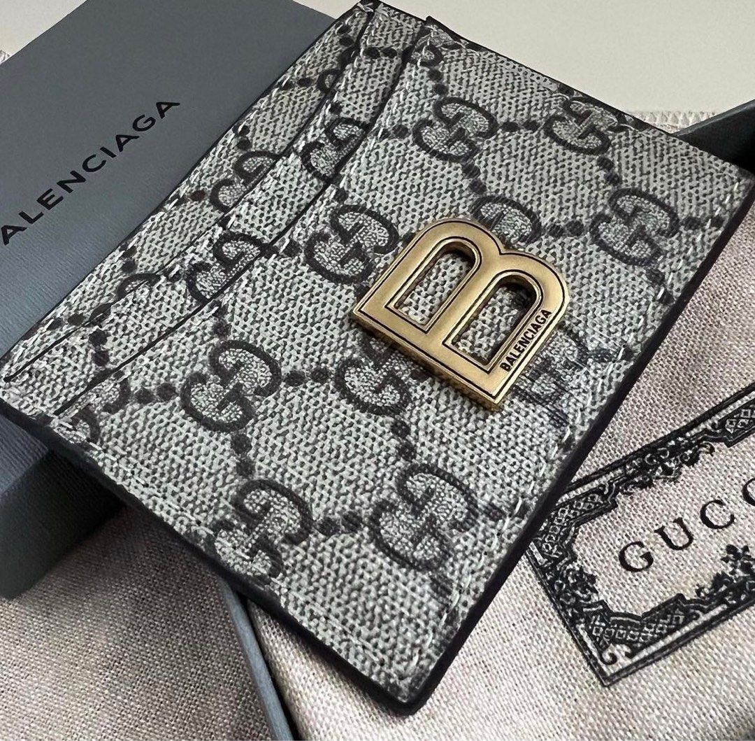Gucci x Balenciaga Collab Card Holder (Limited Edition), Luxury, Bags ...