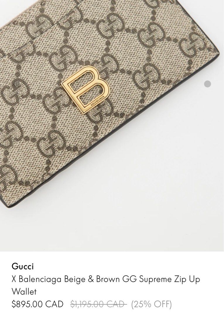 Gucci x Balenciaga Collab Card Holder (Limited Edition), Luxury, Bags ...