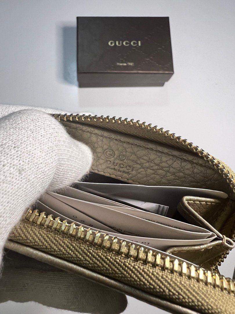 Gucci zip coin pouch, Women's Fashion, Bags & Wallets, Wallets & Card ...