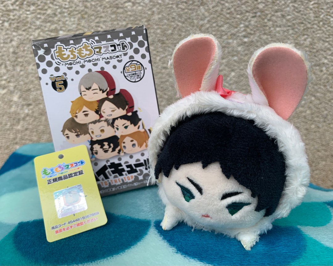 Haikyuu!! Mochi Mascot Akaashi Keiji w/ Bunny Costume, Hobbies & Toys, Toys & Games on Carousell