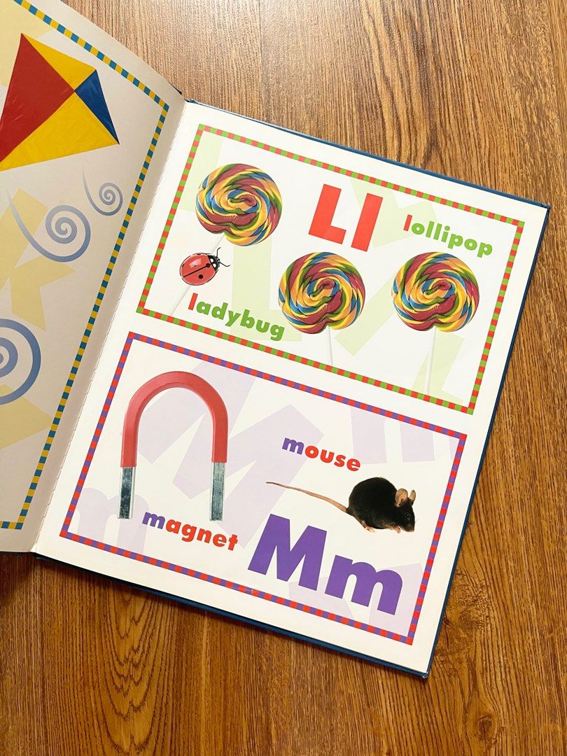 Hardcover Book Alphabet - My First Interactive Learning Book, Buku ...