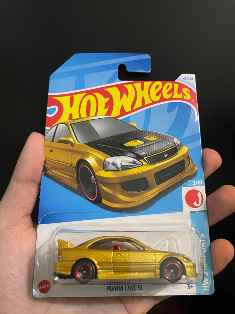 Hot Wheels Honda Civic SI Gold, Hobbies & Toys, Toys & Games on Carousell