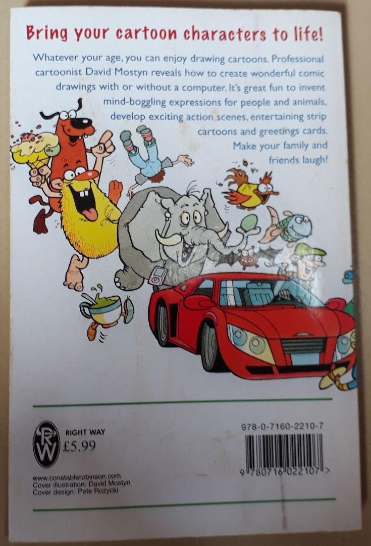 How To Draw Brilliant Cartoons by David Mostyn, Hobbies & Toys, Books ...