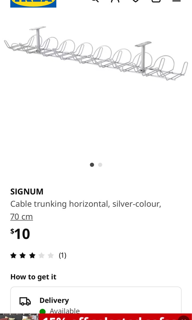 IKEA cable organizing rack, Furniture & Home Living, Home Improvement ...