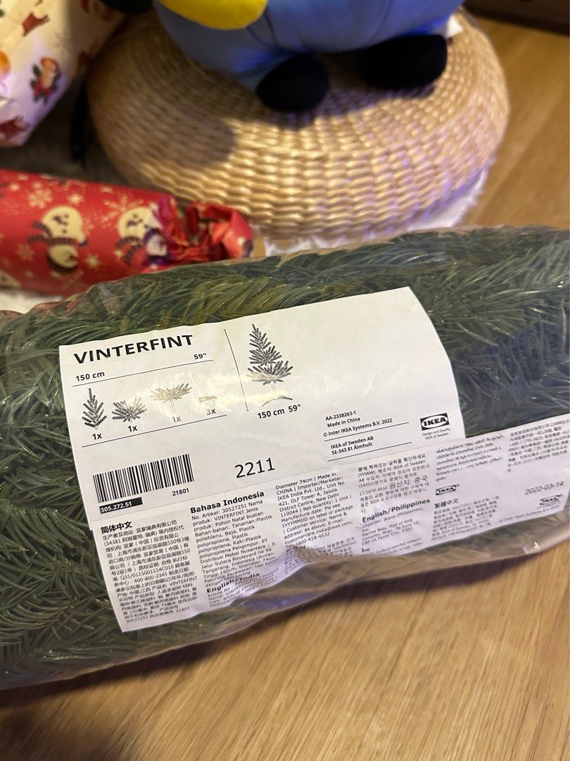 IKEA Vinterfint Christmas Tree 150cm, Furniture & Home Living, Home ...