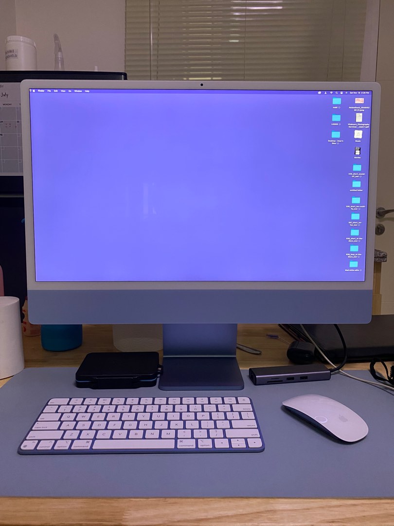 iMac M1 2020 256GB Blue, Computers & Tech, Desktops on Carousell