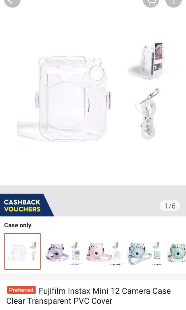 Instax Mini 12 cover, Hobbies & Toys, Toys & Games on Carousell
