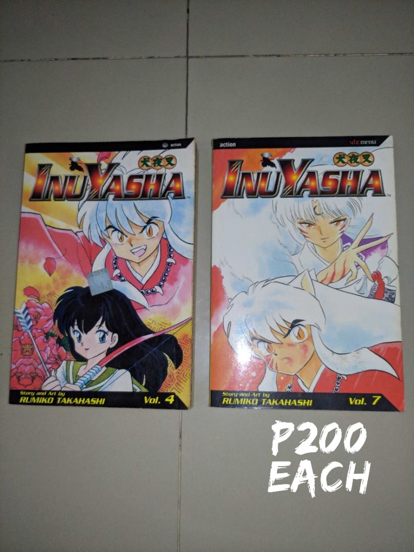 Inuyasha Manga, Volume 4 & 7, Hobbies & Toys, Books & Magazines, Comics & Manga on Carousell