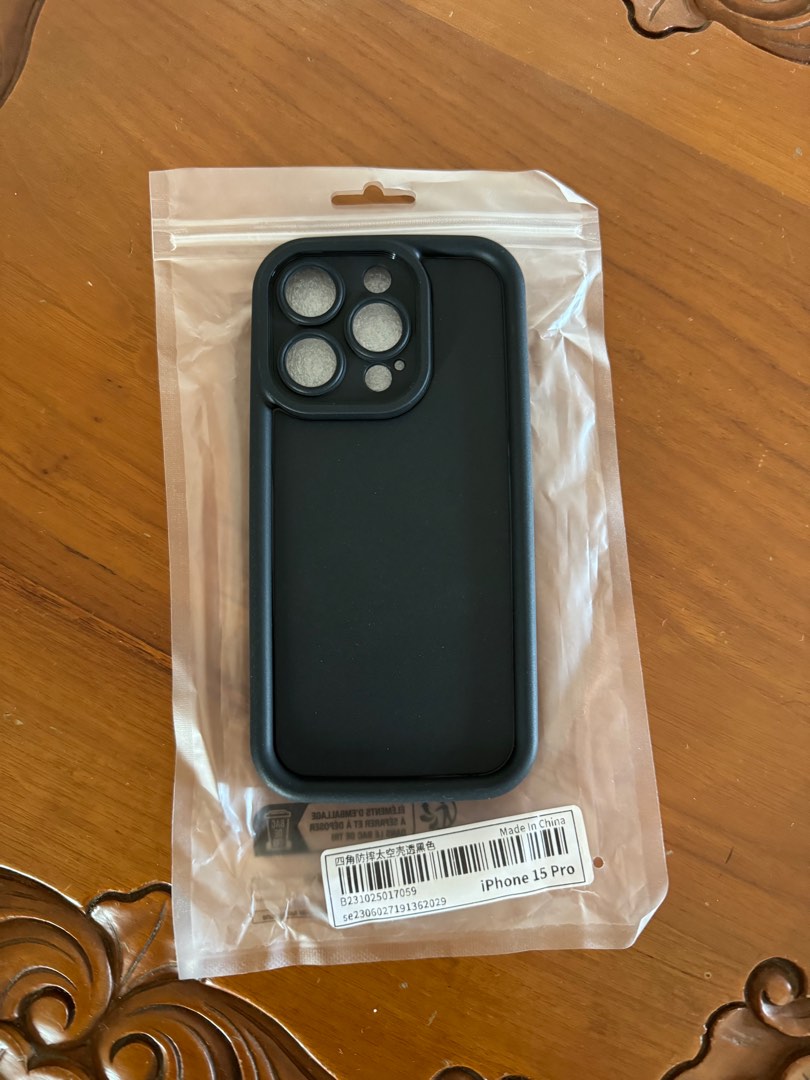 iPhone 15 pro matte black case, Mobile Phones & Gadgets, Mobile ...