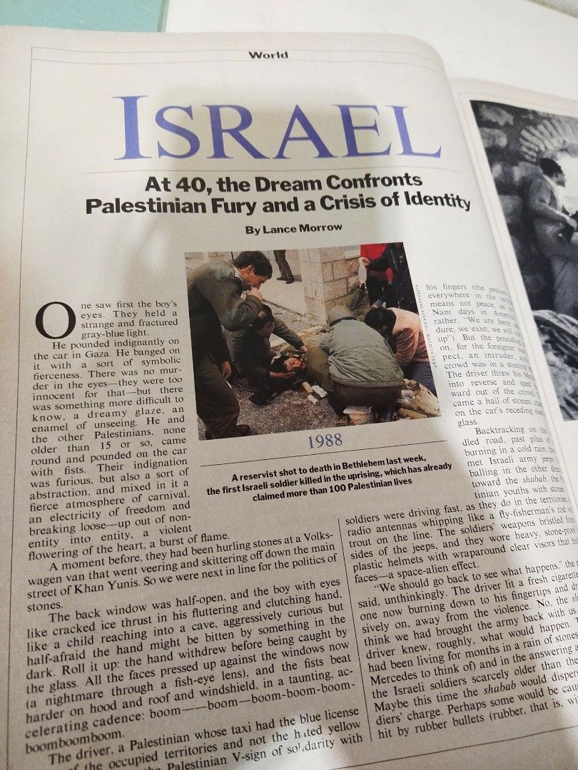 ISRAEL in TIME magazine/US Edition/1988, Hobbies & Toys, Books ...