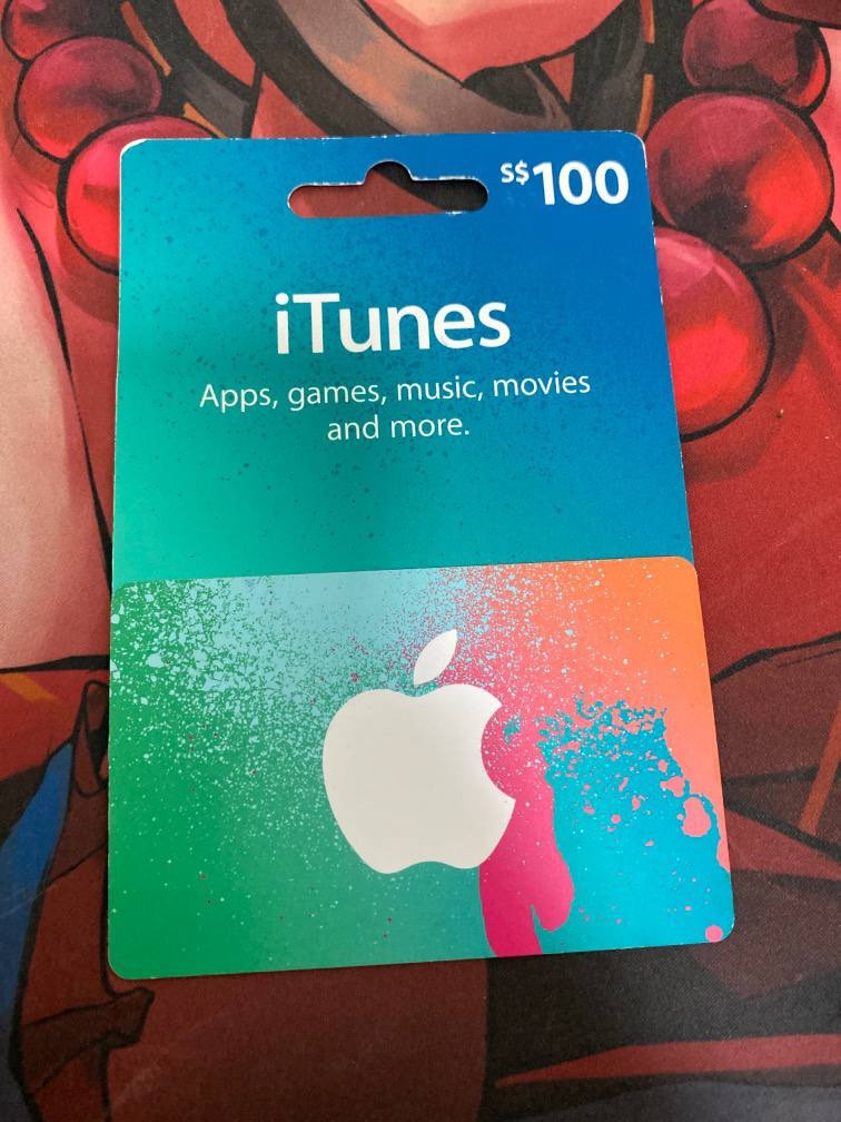 iTunes Card Apple $100, Tickets & Vouchers, Store Credits on Carousell