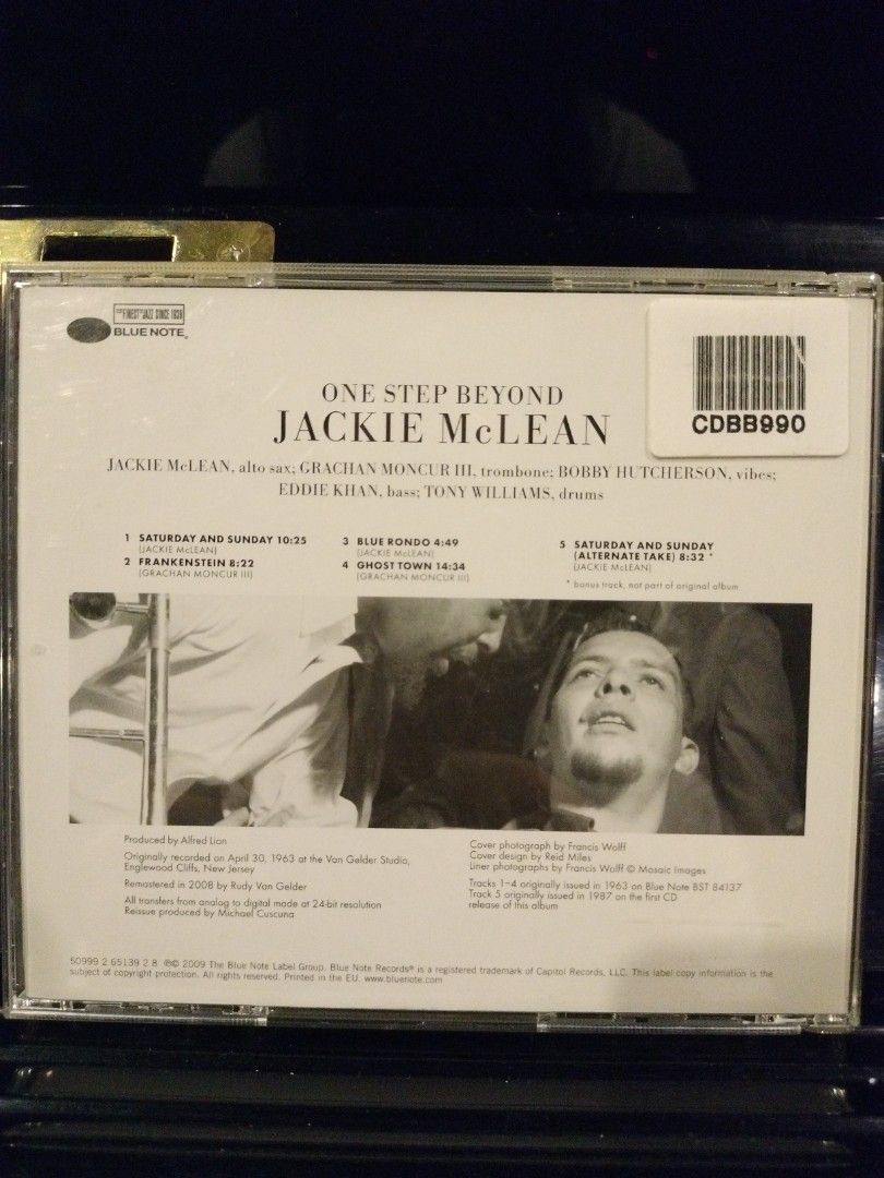 Jackie McLean One Step Beyond Blue Note Records Jazz CD RVG Edition ...