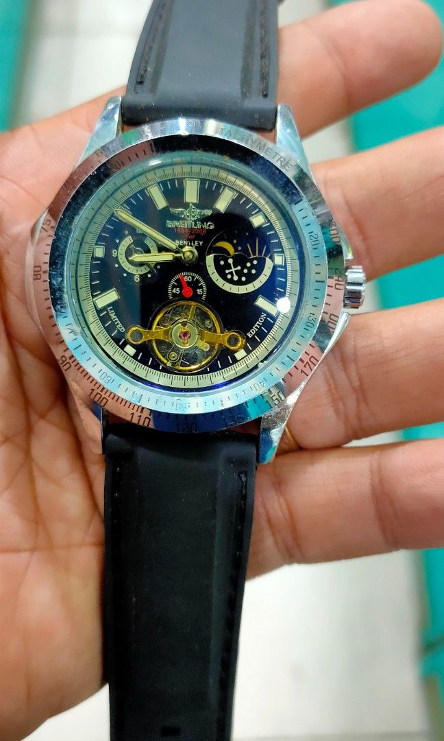 Jam tangan klasik automatic chronograph vintage fungsi aktiv semua ...