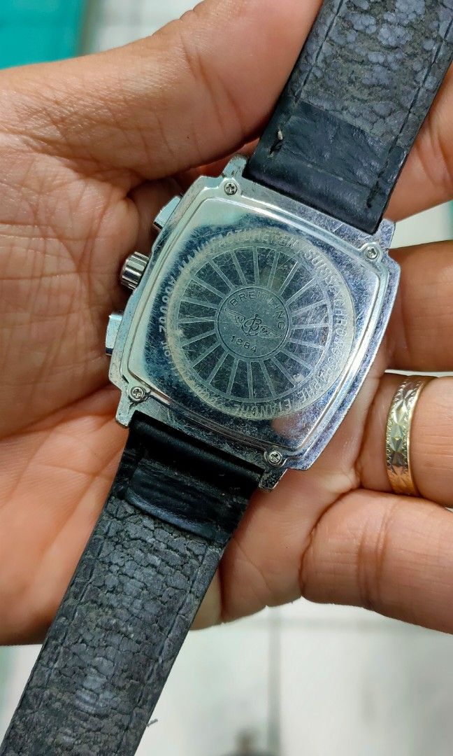 Jam tangan klasik bretling automatic vintage, Fesyen Pria, Jam Tangan ...