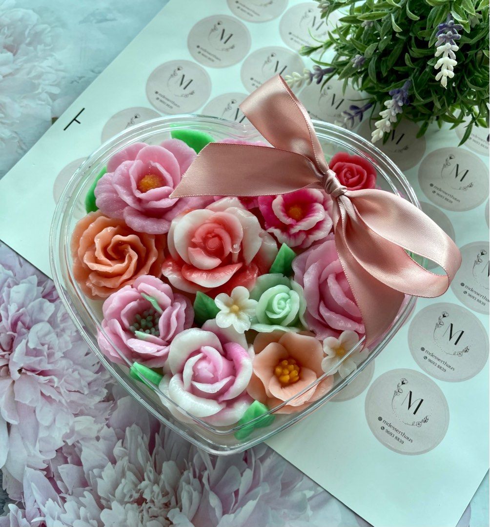Jelly Gift Box | Agar Agar Flower | Jelly Cake, Food & Drinks, Homemade ...