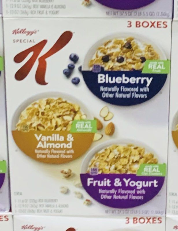 KELLOGG'S SPECIAL K TRIPLE FLAVORS CEREAL 37.50Z x 3 BOXES, Food ...