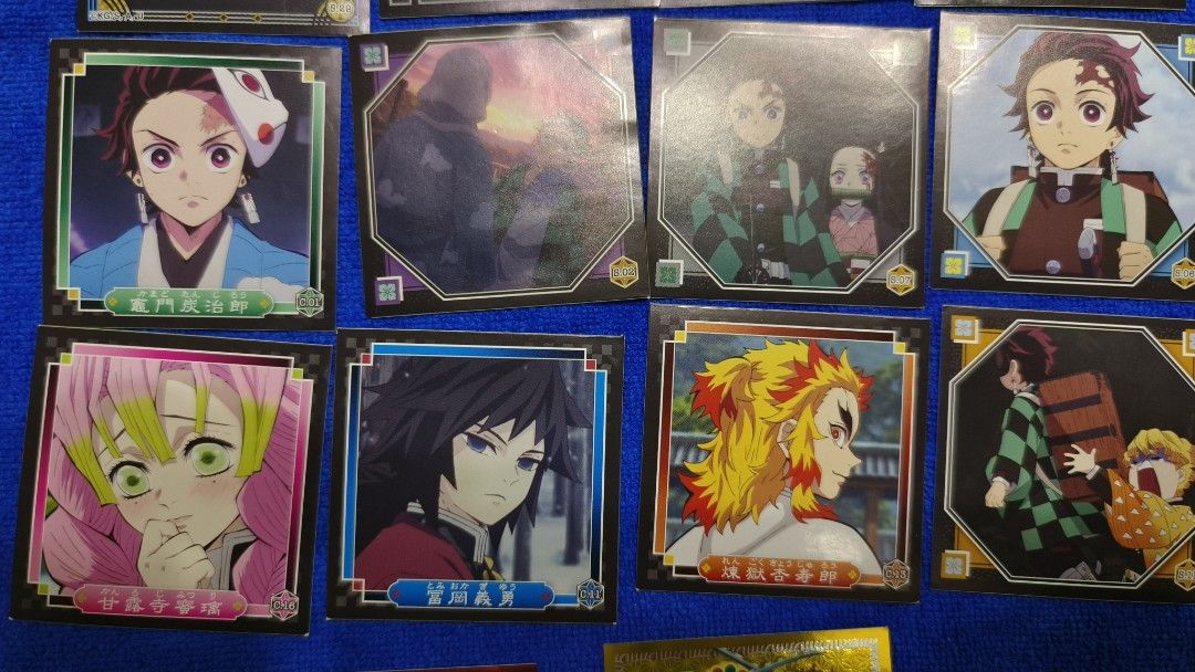 Kimetsu no yaiba ensky burst stickers from Japan aniplex, Hobbies ...