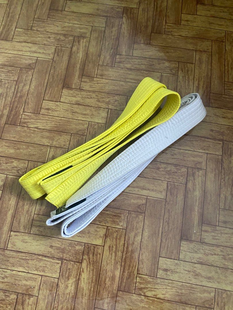 KIX TAEKWONDO UNIFORM 170 CM W/ WHITE AND YELLOW BELT, Women's Fashion ...
