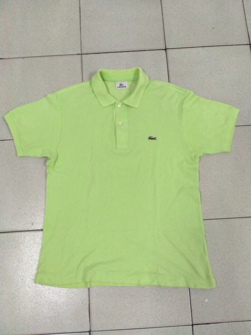 Lacoste Light Green Polo Shirt, Men's Fashion, Tops & Sets, Tshirts ...
