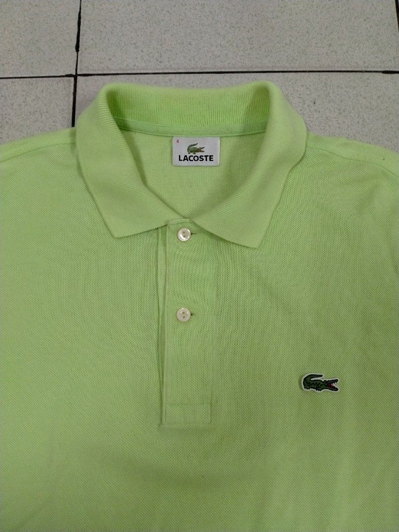 Lacoste Light Green Polo Shirt, Men's Fashion, Tops & Sets, Tshirts ...