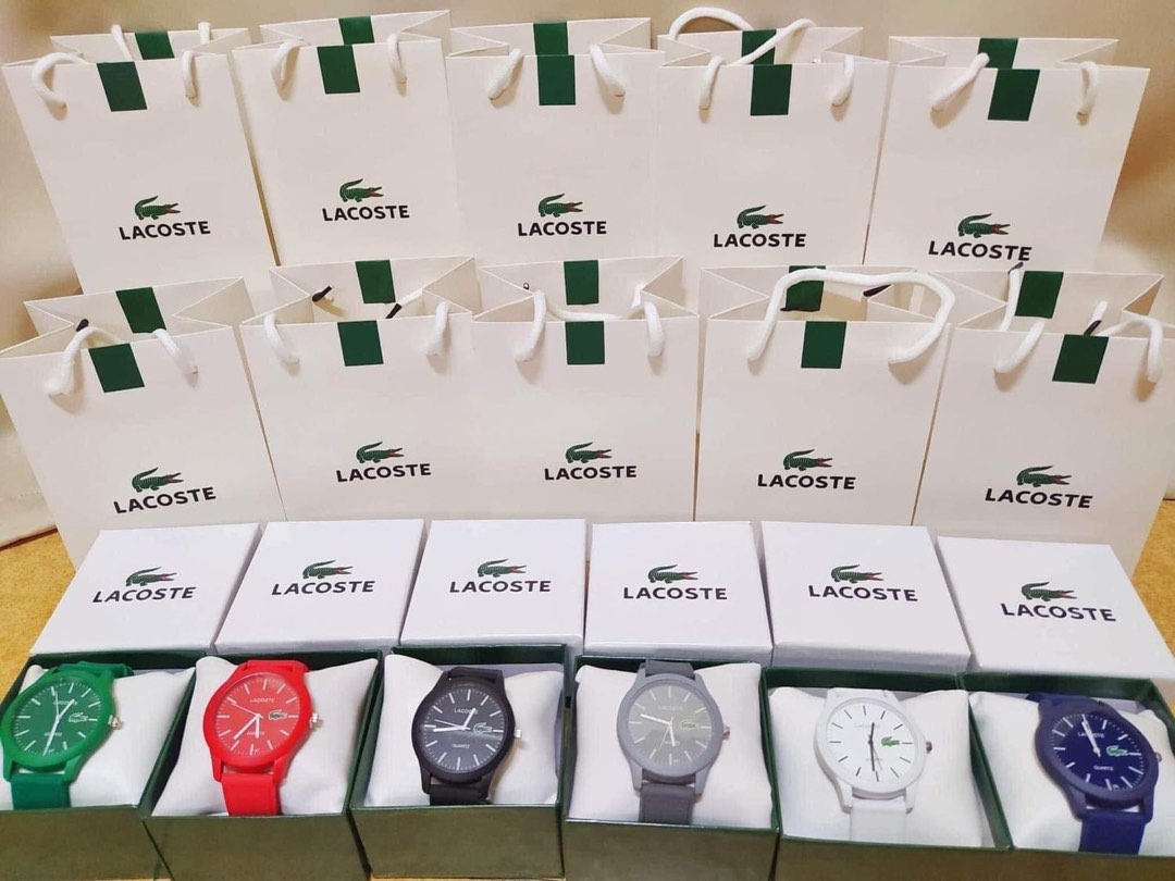 Lacoste Watch with box and paper bag, Women's Fashion, Watches ...