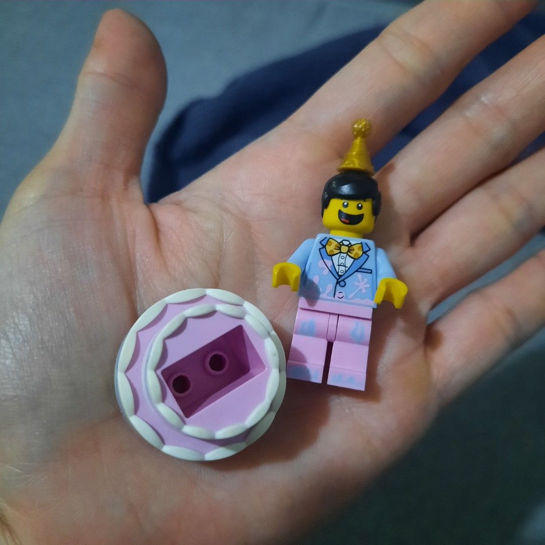 Lego Minifigure Series 18 Birthday Cake Guy Minifig, Hobbies & Toys ...