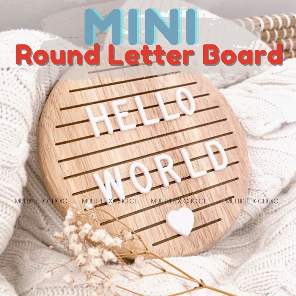 Letter Message Board for Baby Milestone Celebration (Mini Round Size ...