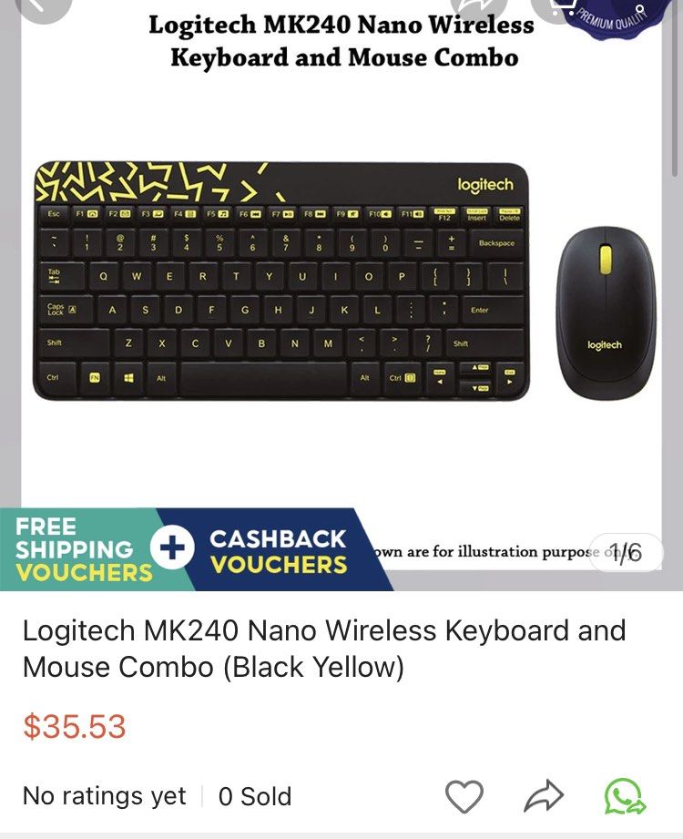 Logitech MK240 NANO Keyboard, Computers & Tech, Parts & Accessories ...