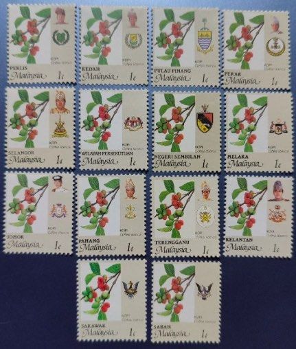 Malaysia Agro-based definitive stamps 1c & 2c complete sets, Hobbies ...
