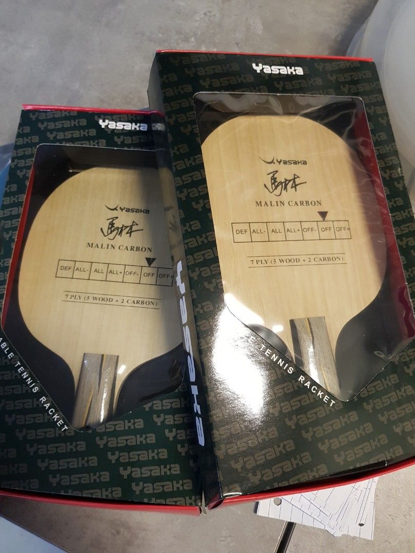 Malin carbon yasaka blade table tennis, Sports Equipment, Sports ...