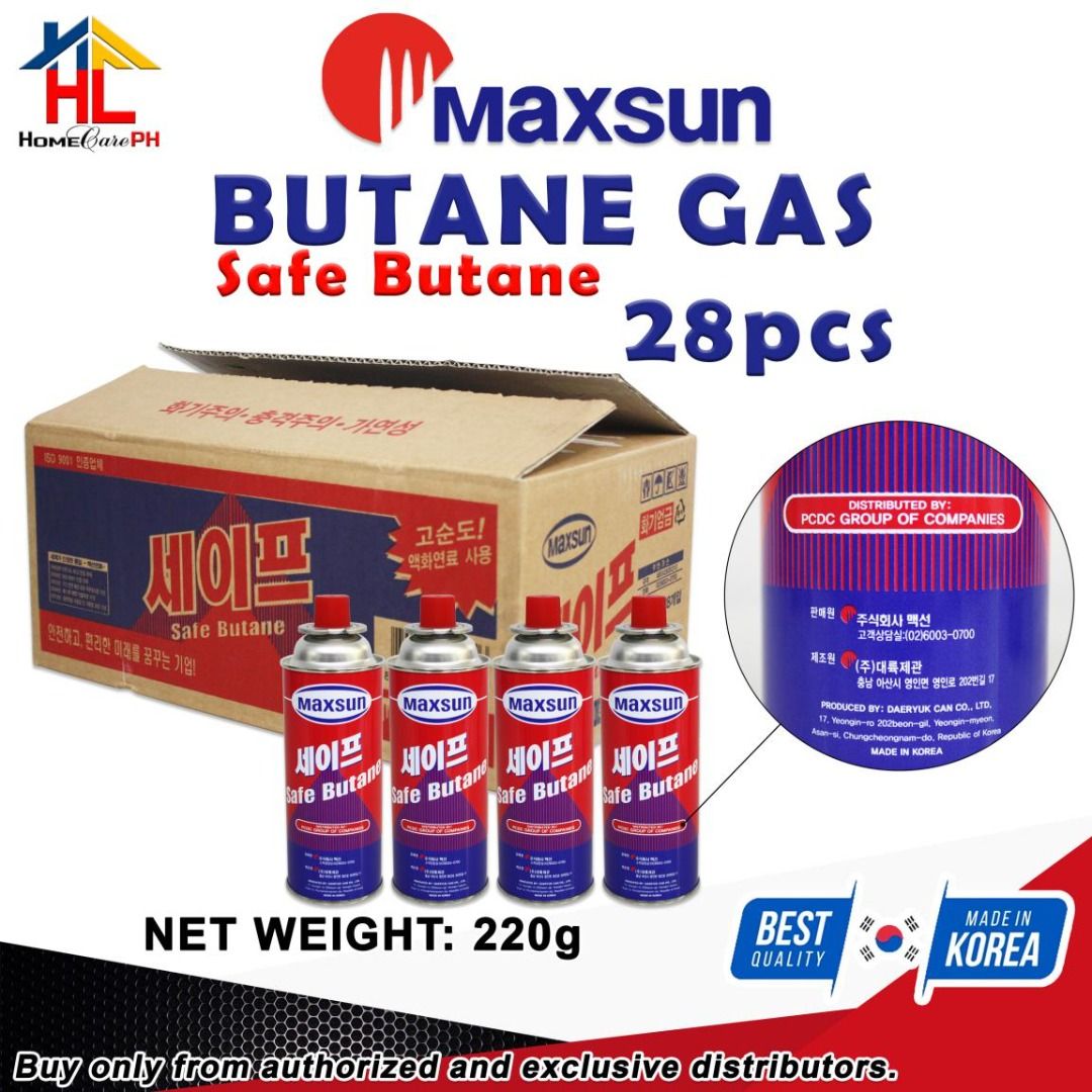 Maxsun Safe Butane Gas 220g, Furniture & Home Living, Kitchenware ...