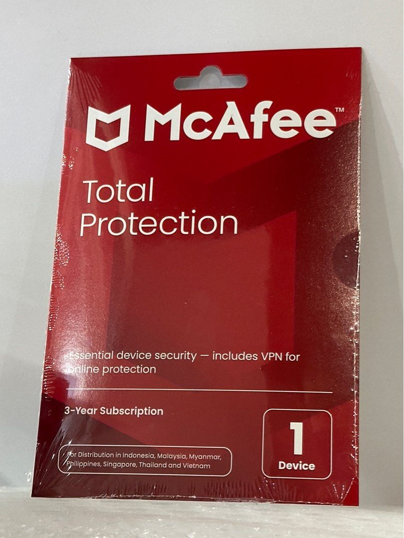MCAFEE Total Protection 1-3 YEARS, Computers & Tech, Parts & Accessories, Software on Carousell