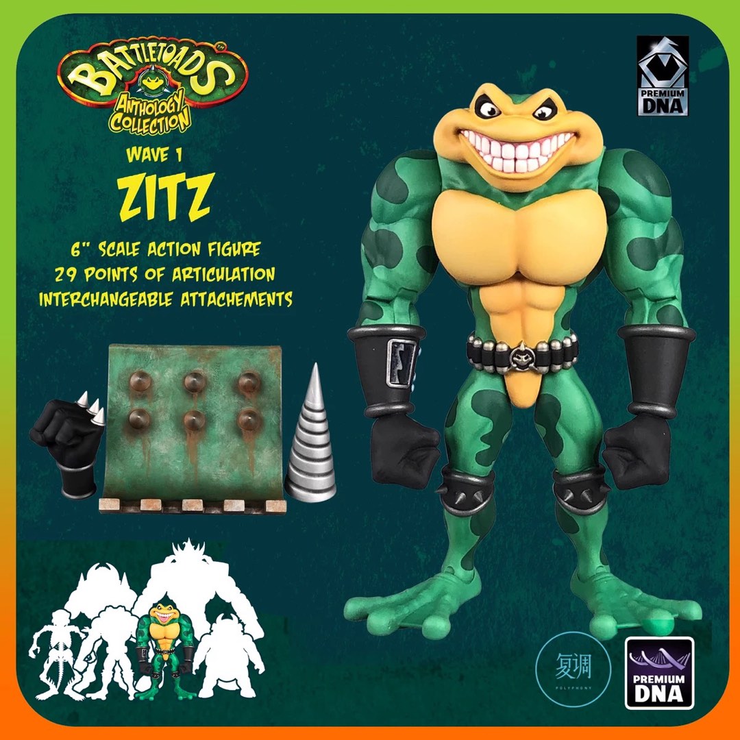 Megalopolis PremiumDNA Battletoads Wave 1 Zitz Figure, Hobbies & Toys ...