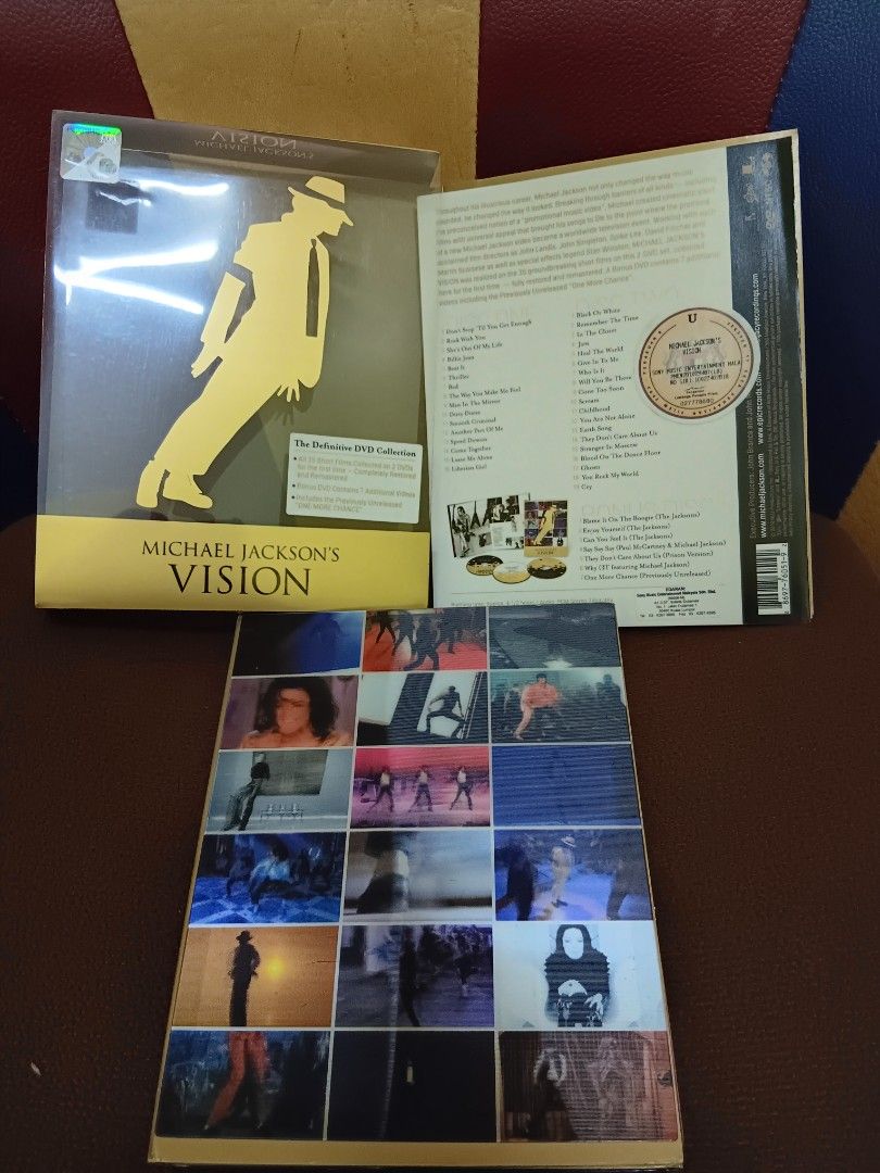 Micheal Jackson's Vision DVD Collection 3DVD, Hobbies & Toys, Music ...