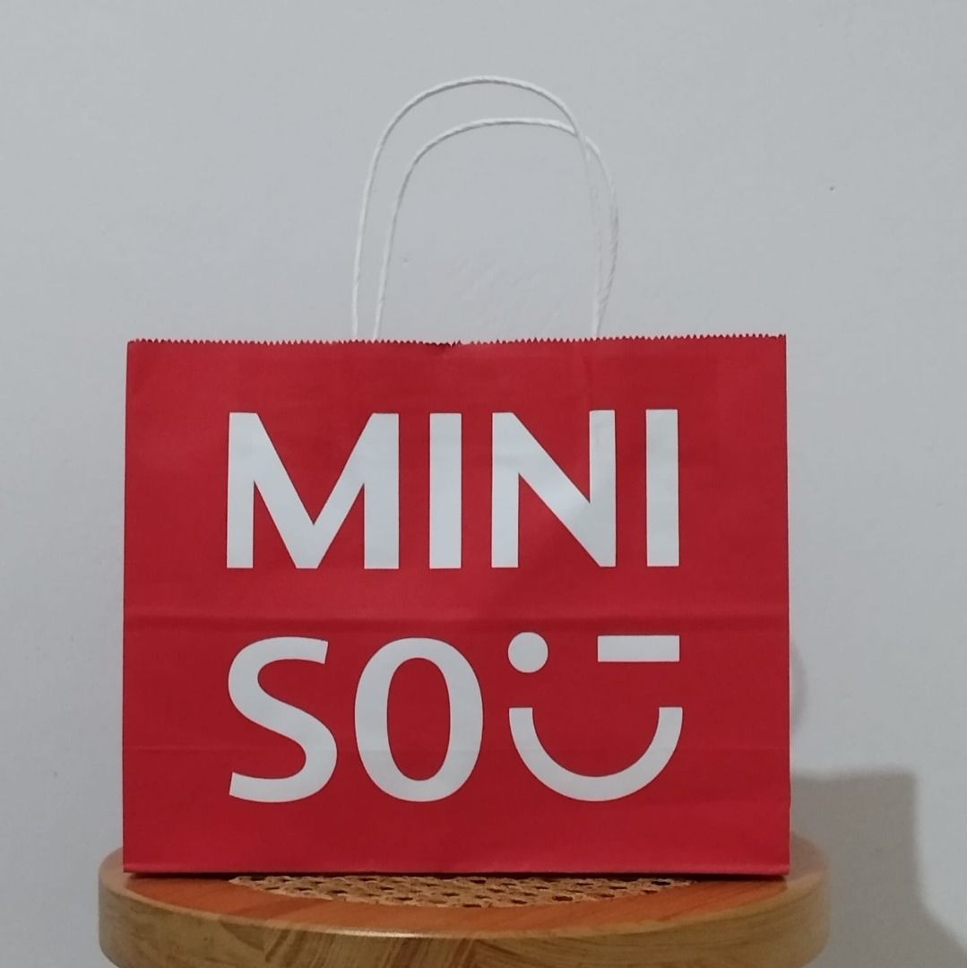 Miniso Paper Bag S, Fesyen Wanita, Tas & Dompet di Carousell