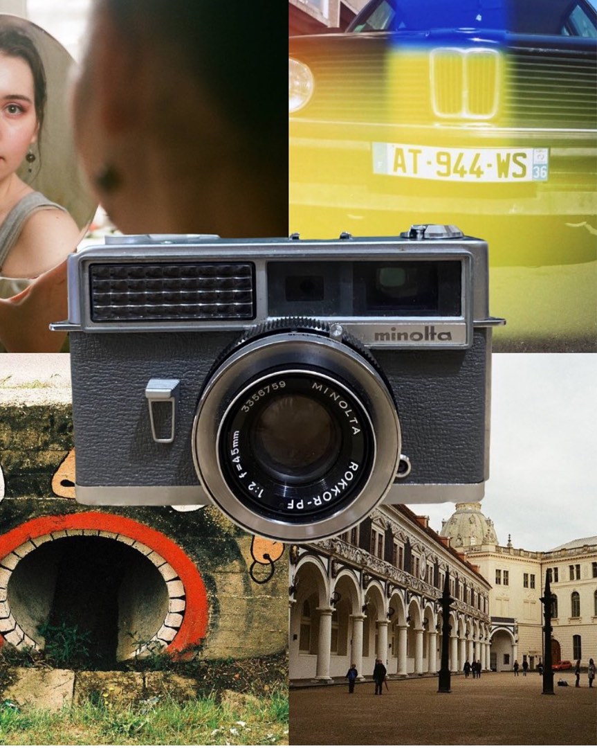 Minolta Hi-matic Film Camera, Photography, Cameras on Carousell