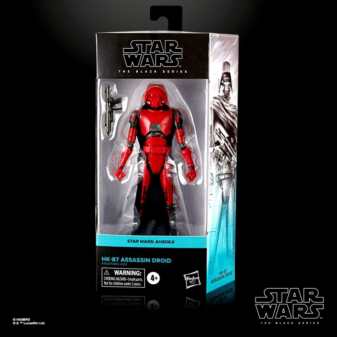 MISB Hasbro Star Wars Ansoka Black Series HK-87 Assassin Droid, The Bad ...