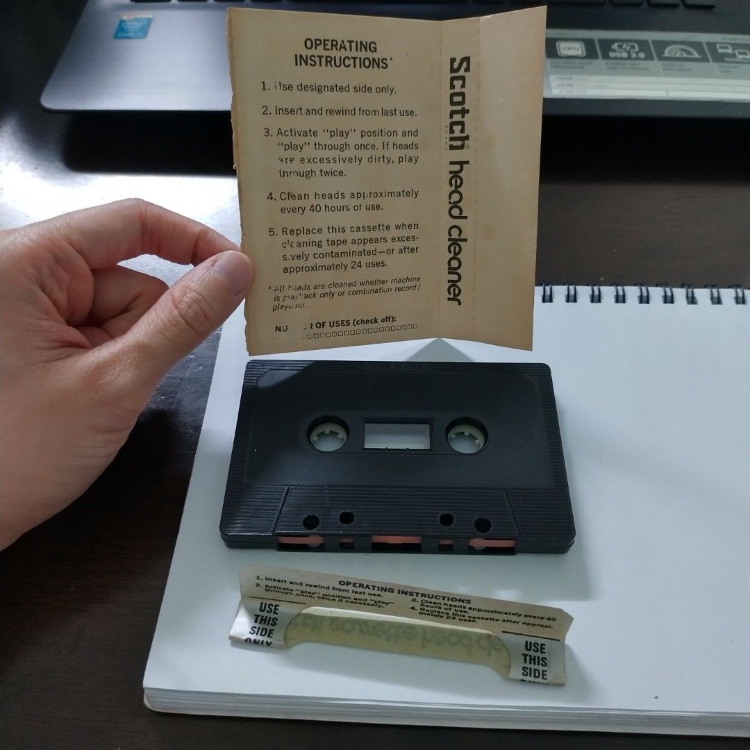 (MISC) Scotch Cassette Head Cleaner, Hobbies & Toys, Music & Media, CDs ...