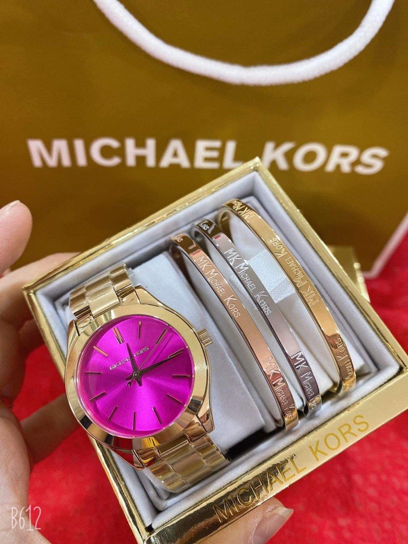 MK complete set bangles, Women's Fashion, Watches & Accessories ...