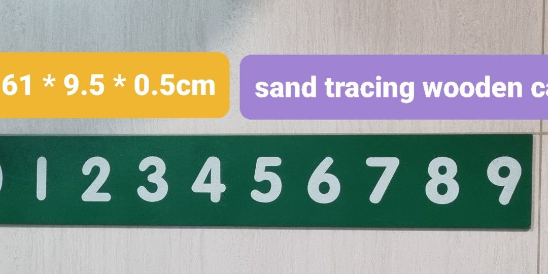 Montessori learning - sand tracing board, Hobbies & Toys, Toys & Games ...