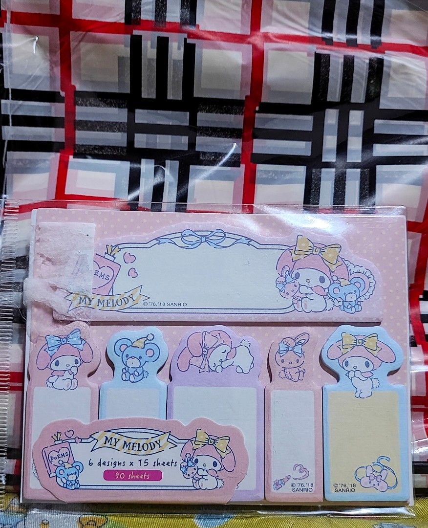 My Melody Sticky Note, Hobbies & Toys, Memorabilia & Collectibles, Fan ...