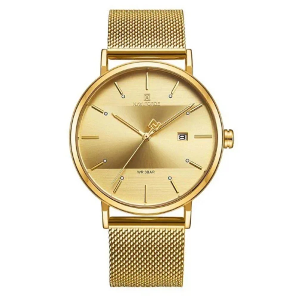 Naviforce Gold Mesh Strap, Women's Fashion, Watches & Accessories ...