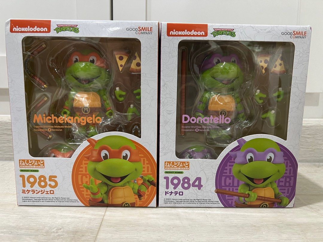 Nendoroid 1984 1985 Donatello Michelangelo Teenage Mutant Ninja Turtle ...
